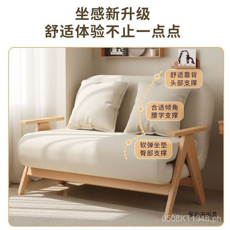 Dual-Use Folding Bedroom Multifunctional Sofa Chair, Extendable Sofa ...