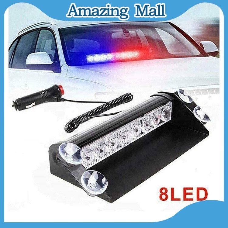 Car Led Emergency Strobe Light Red And Blue Warning Strobe Lights Flash ...