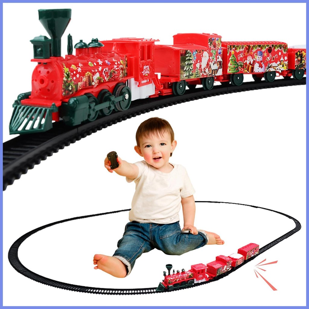 Train Tracks for Christmas Electric Retro Train Track Building Toys ...