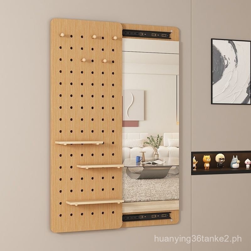 Entry Door Full-Length Mirror Push-Pull Invisible Hidden Dressing ...