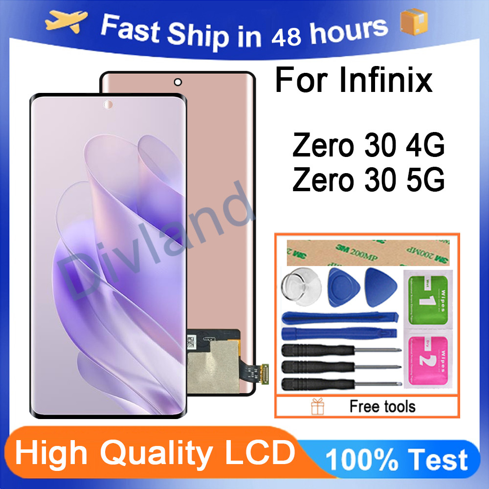 AMOLED TFT For Infinix Zero 30 4G X6731B Zero 30 5G X6731 LCD Display Touch Screen Replacement ...