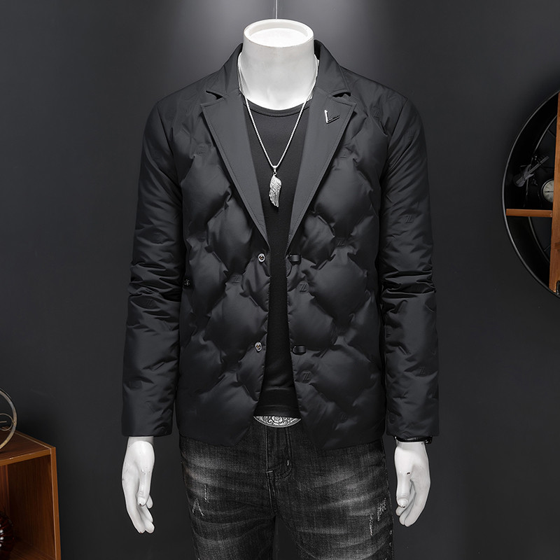 2024 New Product Men's Light Expo Style 90 Down Jacket Short Suit Style ...