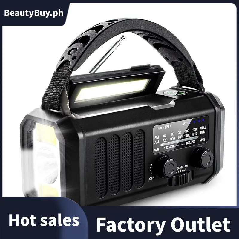 Emergency Weather Radio FM/AM/,Portable Hand Crank Radio,Flashlight ...