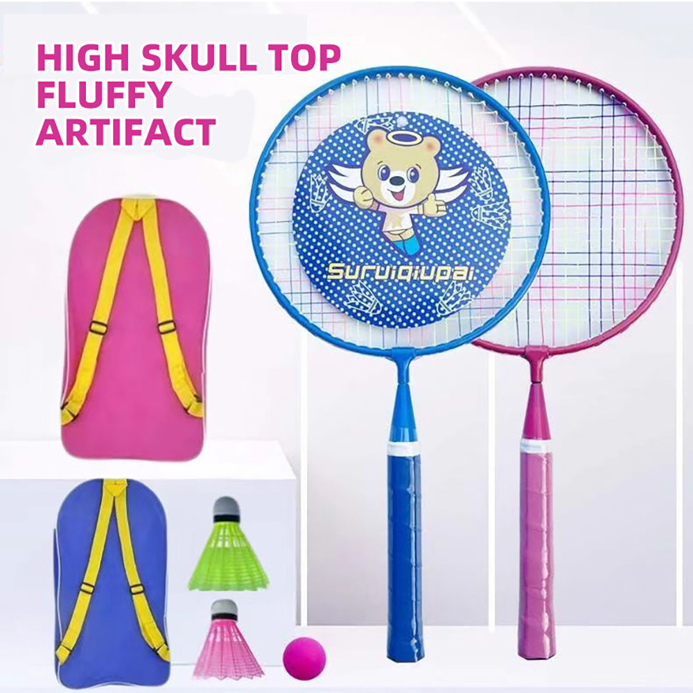 2pcs Badminton Racket For Kids with 3balls Children Outdoor Sports Toys ...