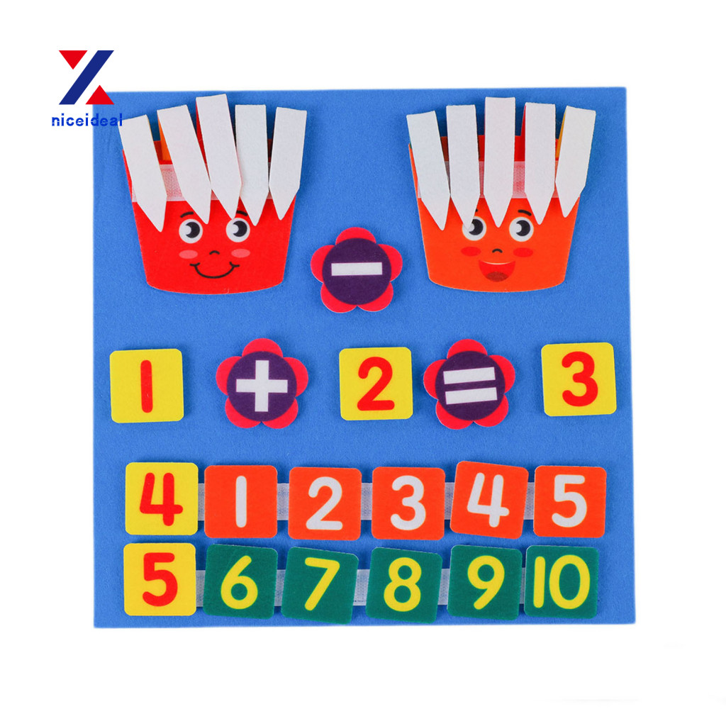 [Ready stock] Kindergarten Felt Math Board Kids Felt Math Board Set ...