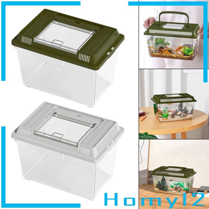 [HOMYL2] Turtle Outdoor Habitat Box for Turtles Small Reptiles Crabs ...