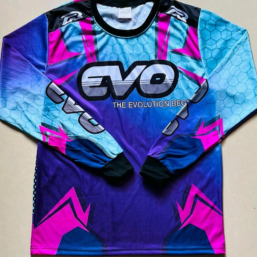 EYE CATCHING EVO NEW DESIGN LONGSLEEVE MOTORCYCLE JERSEY IN FULL ...