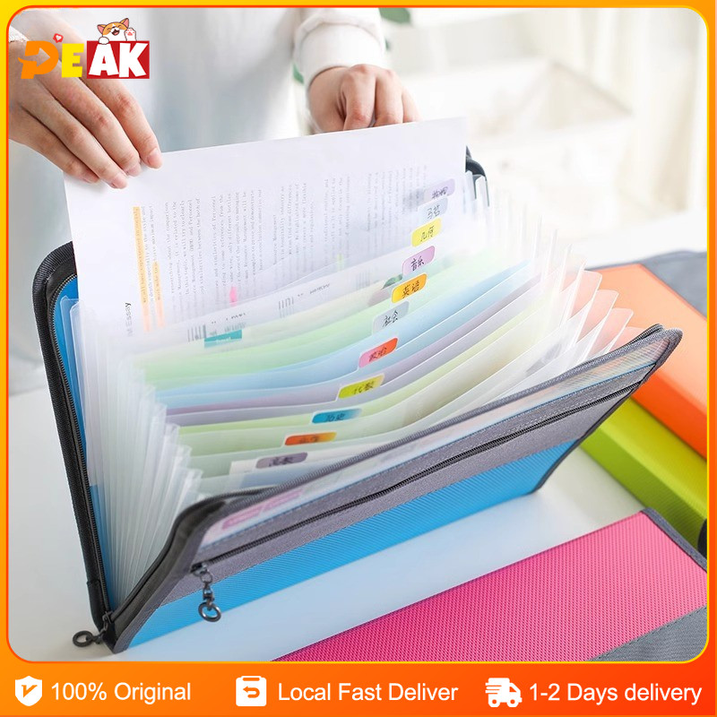 A4 Paper Large Expansion Folder Expansion File Manager Portable With 13 ...