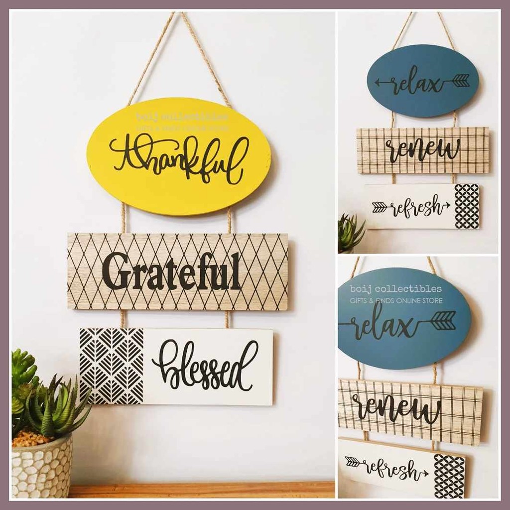K2 OVAL/c$Thankful^H$Grateful^GO$Blessed]Jv#Etc.]au#3]ye#pc. Wooden Wall Hang Decor Size ...