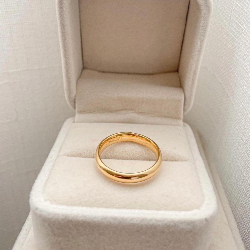 MARGEGOLD Solid Plain/Wedding/Couple Ring (price per piece) | 18K Saudi ...