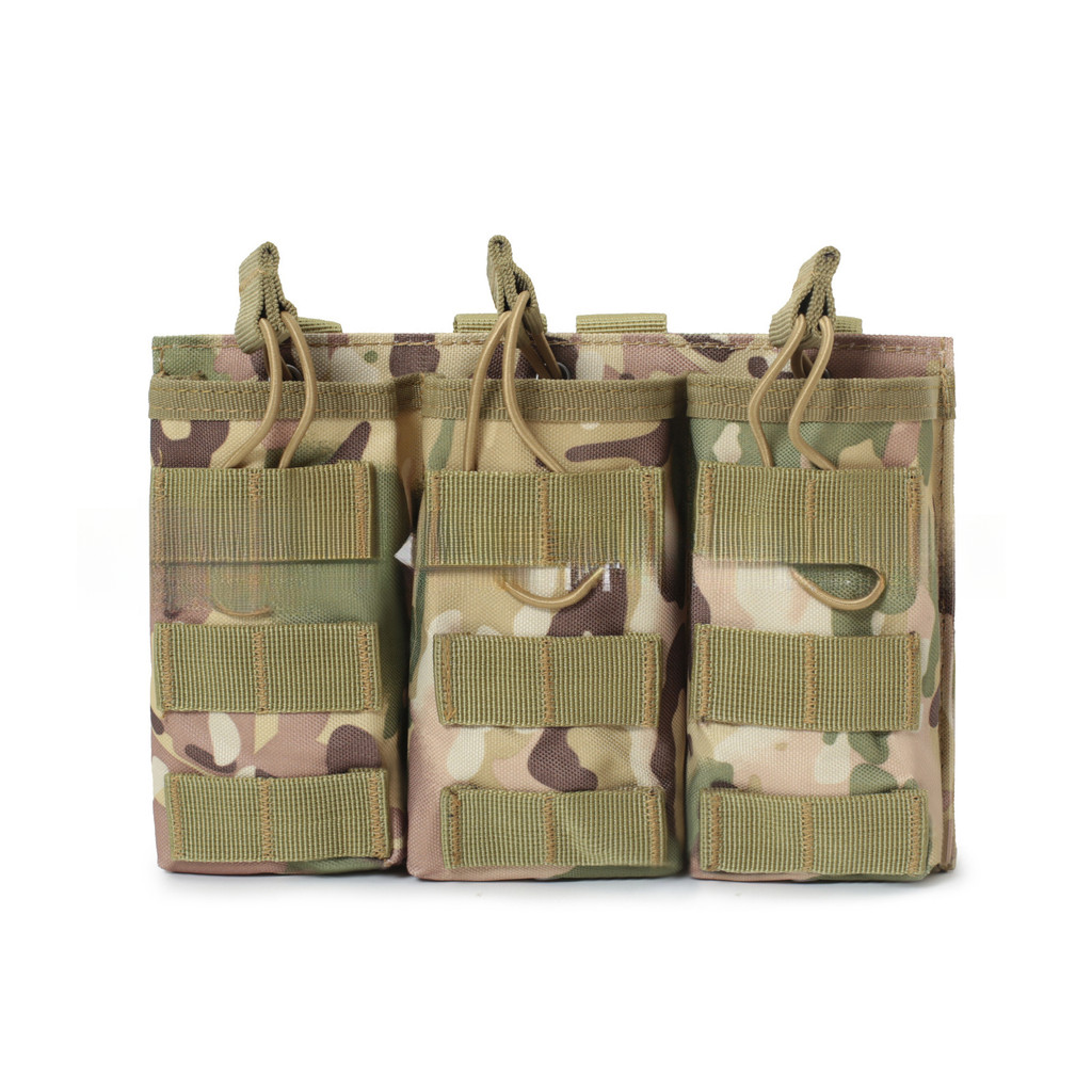 Tactical Triple Pouch Field vest Molle Accessory kit Military Fans SC ...