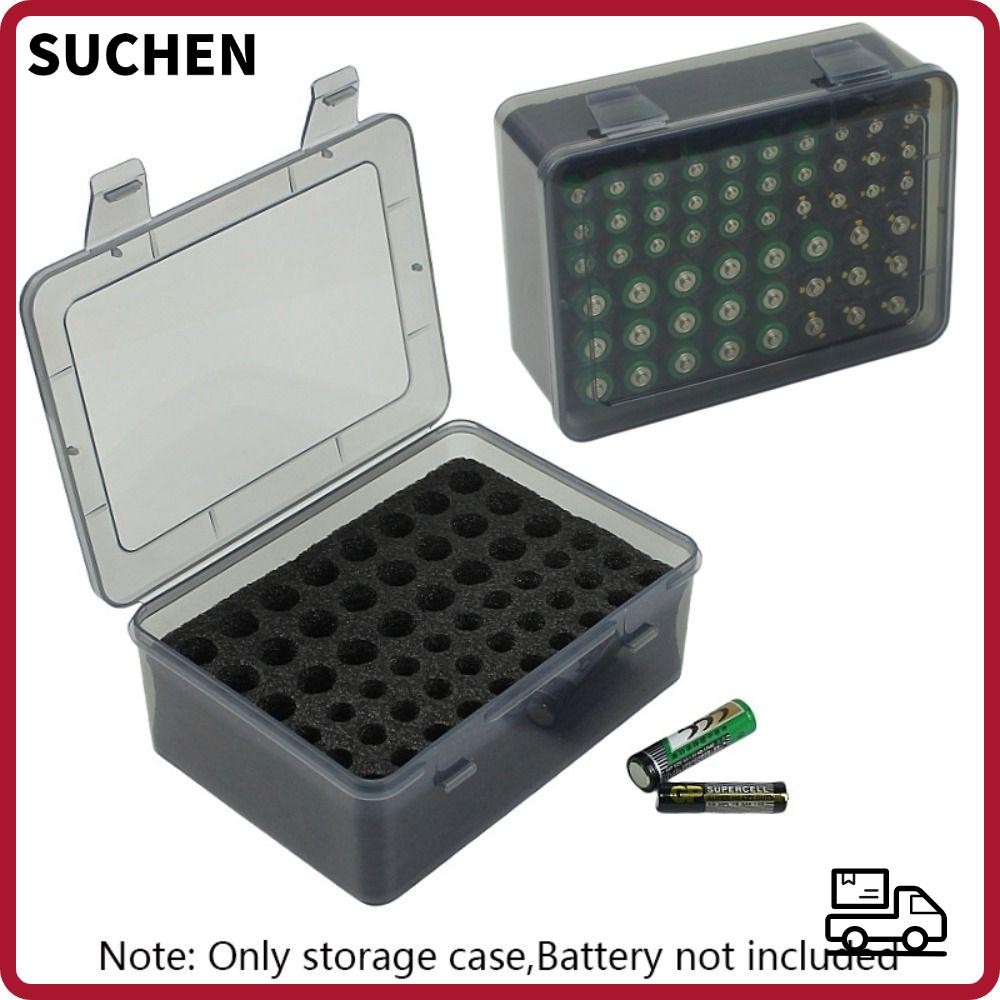 SUCHENPH Battery Storage Organizer Holder, Moisture-proof Holds 54 AA ...