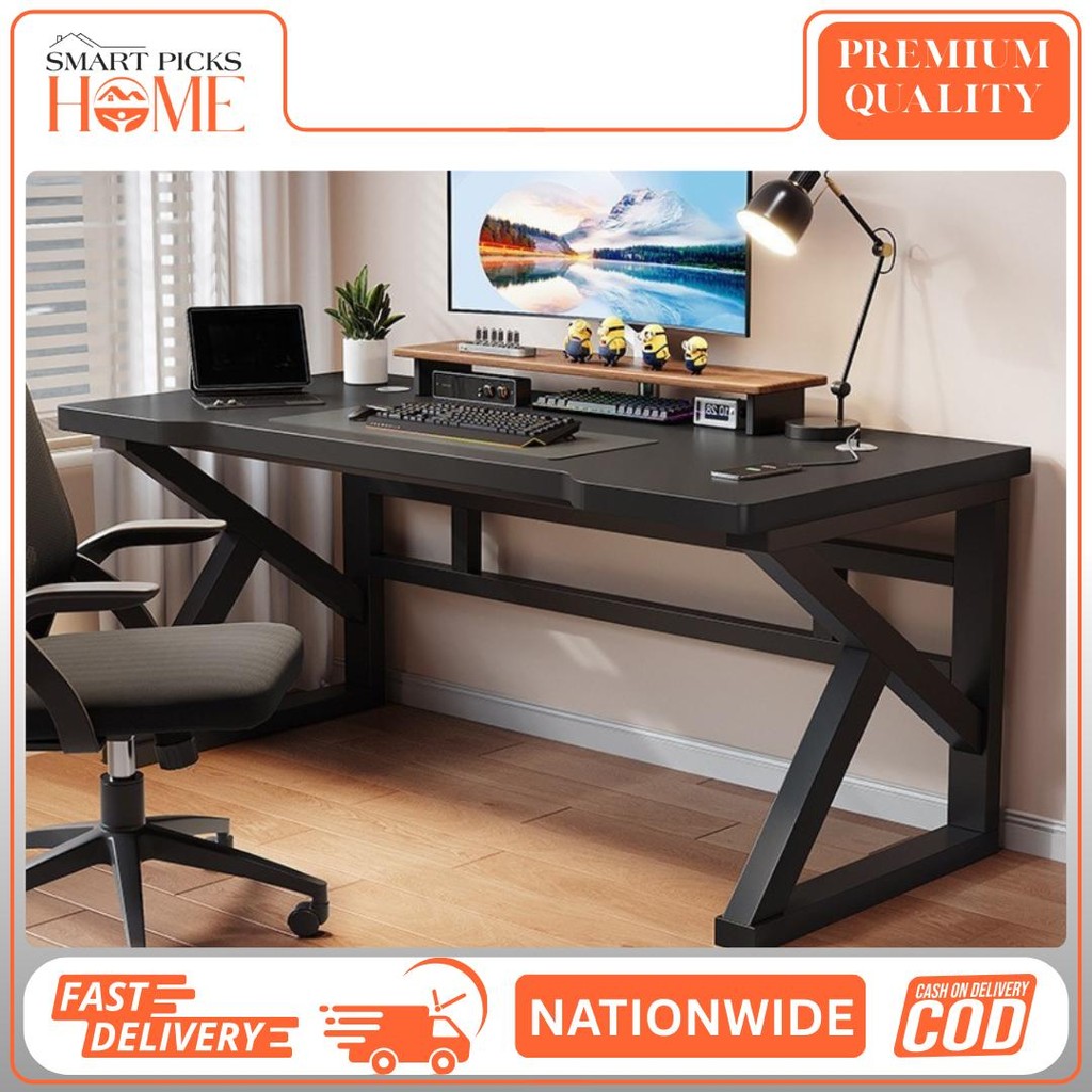 Smart Picks Home Gaming Desk, Ergonomic PC Computer Table, Carbon Fiber ...