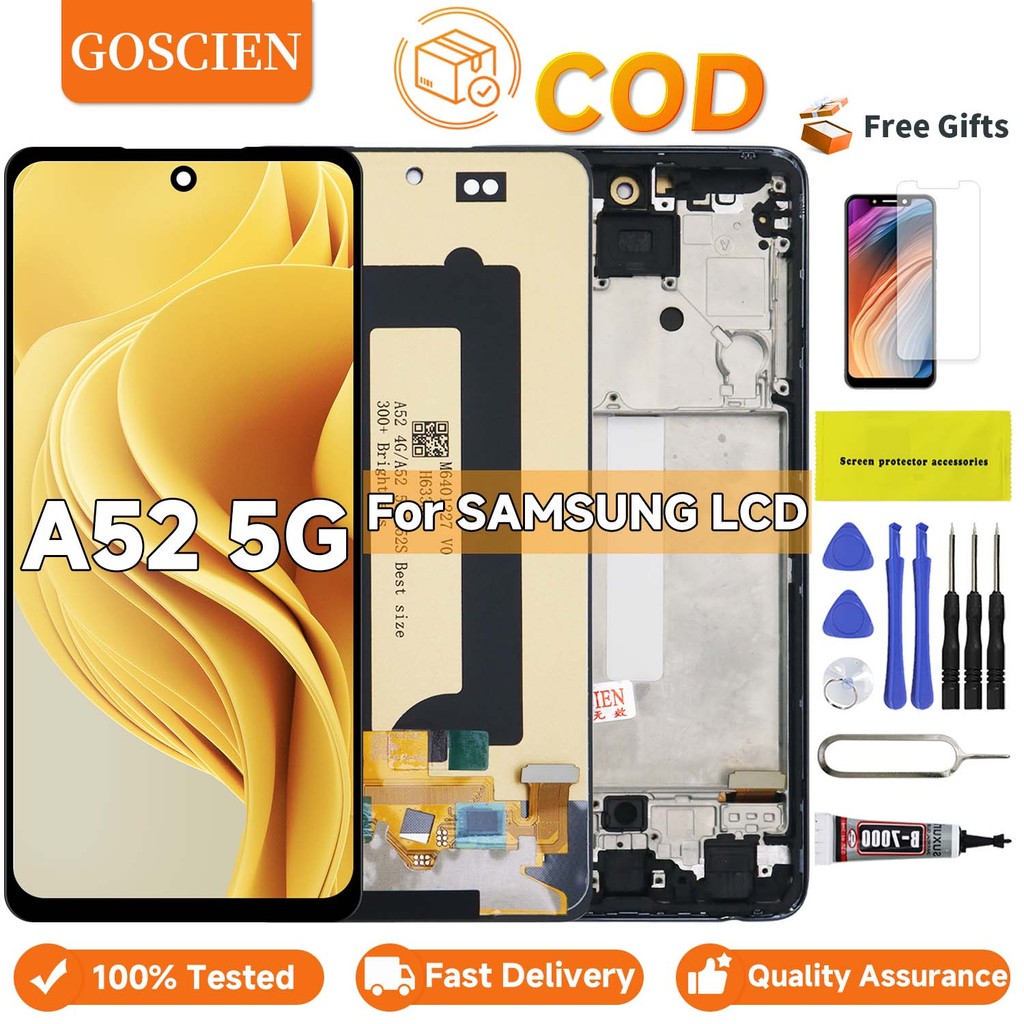 For Samsung Galaxy A52 5G A526 SM-A526B A526U LCD Display Touch Screen Digitizer Assembly With ...