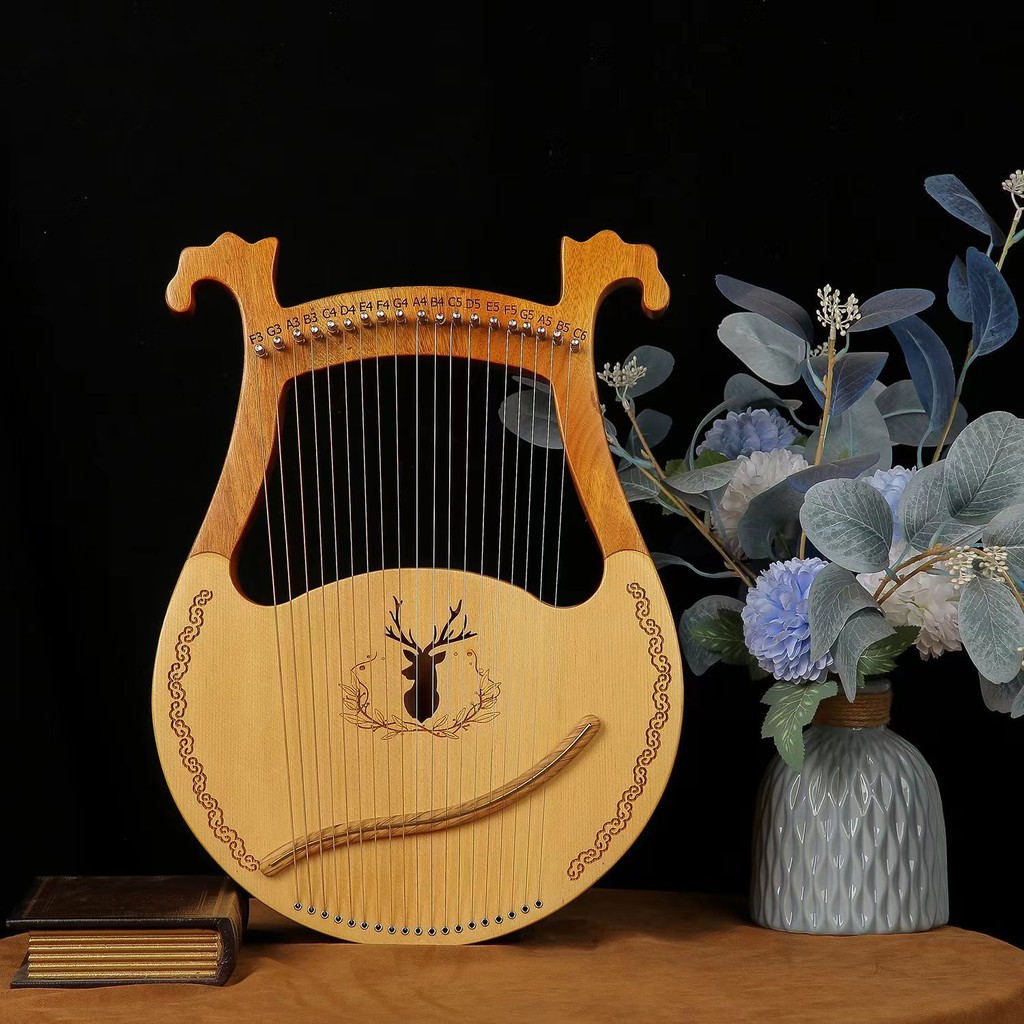 Mini Lyre Harp Small Harp19Xianyin Guqin Niche Musical Instrument ...
