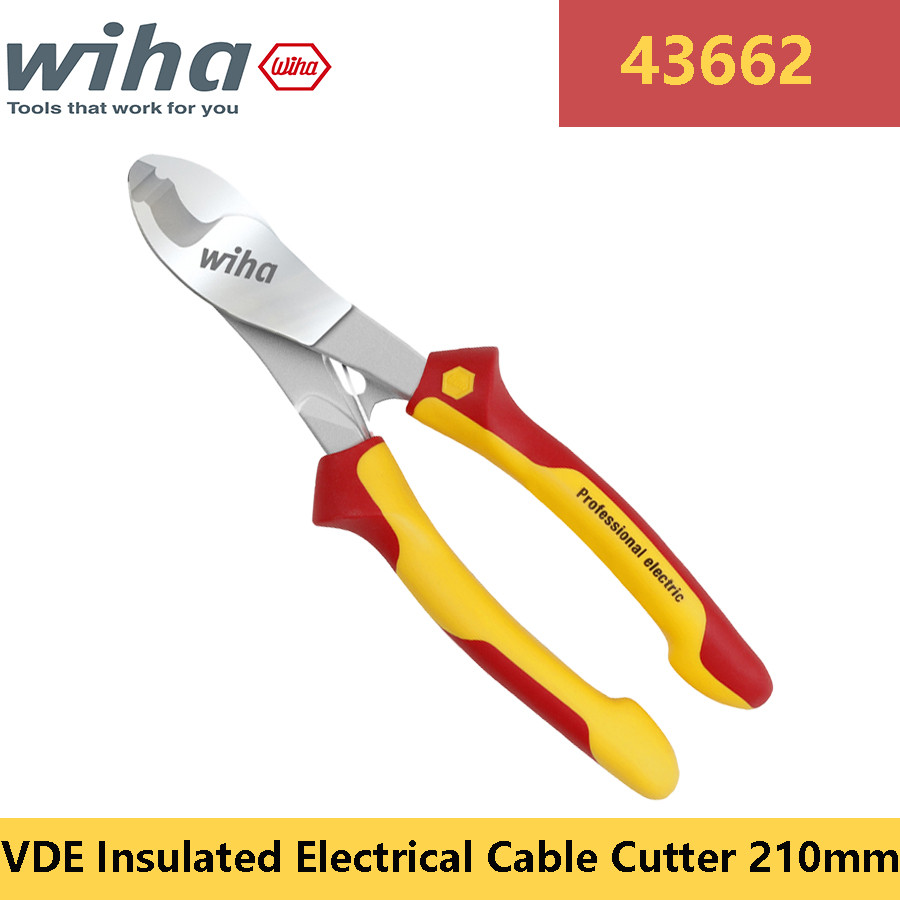 WIHA 43662 VDE-Tested Insulated Cable Cutter Plier 1000v with ...