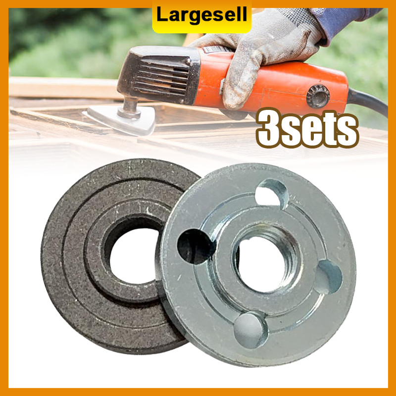 3Pair 100-Type Angle Grinder Lock Nut Inner Outer Angle Grinder Metal ...