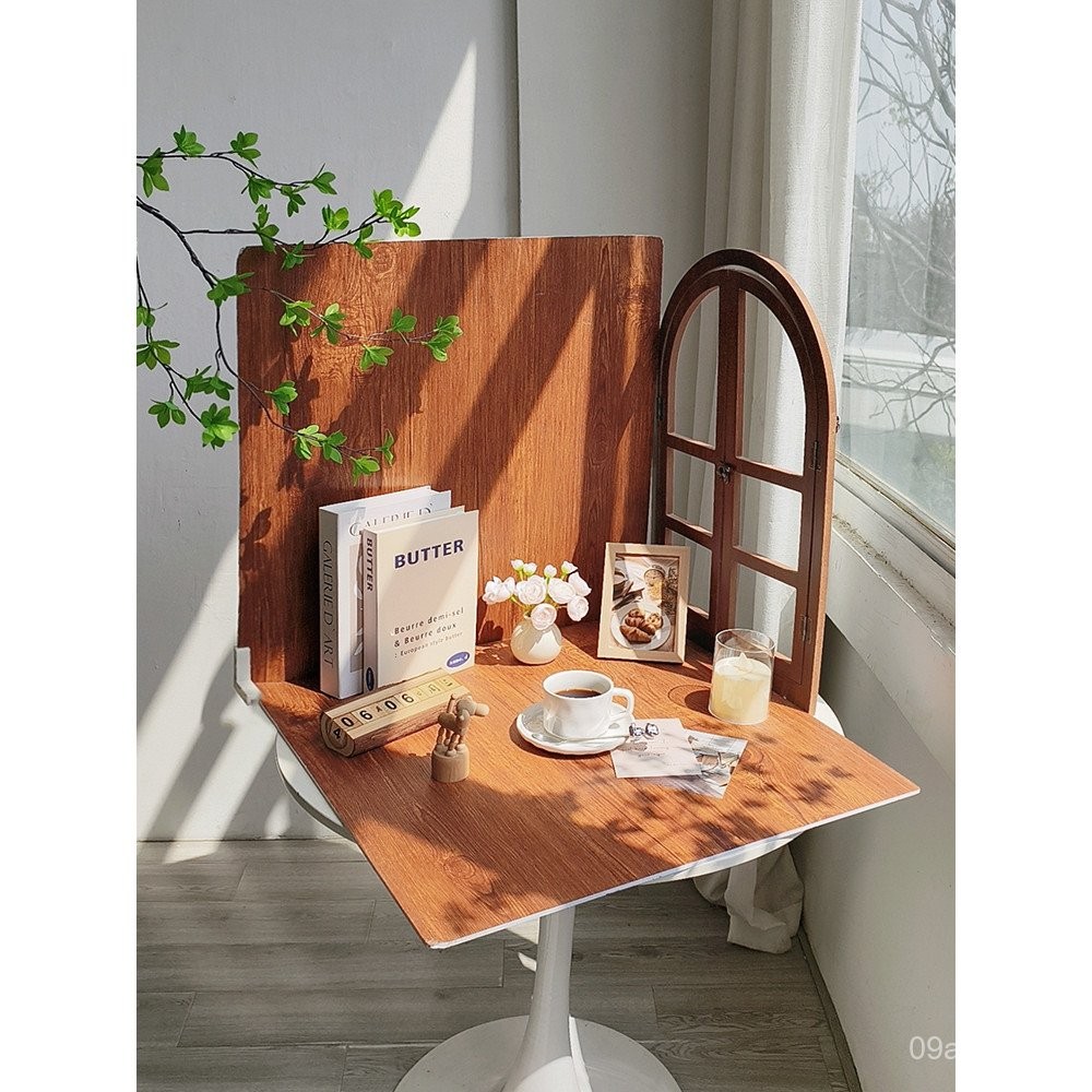 ins Food Photography Background Board Scene Layout Vintage Window Cake Baking Shooting Props ...