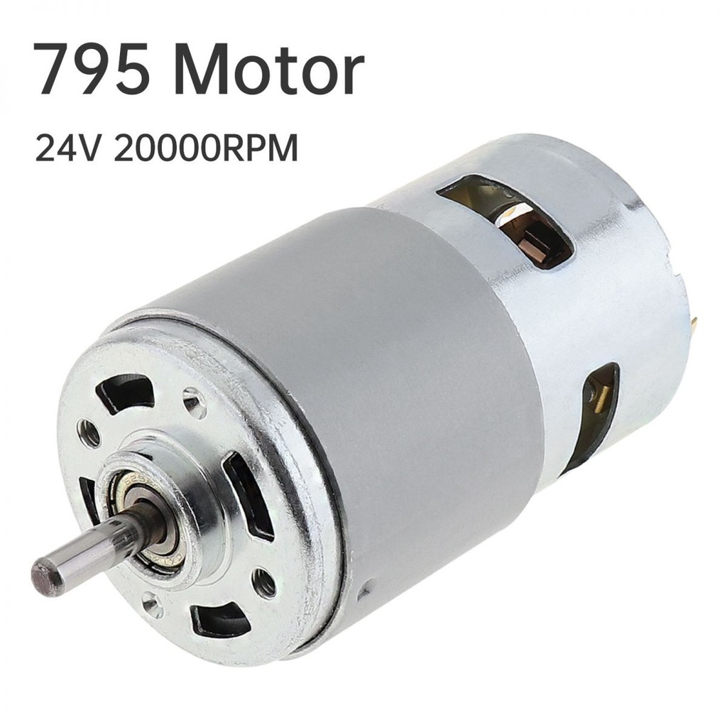 795 DC Motor 24V 20000RPM Double Ball Bearing High Speed High Torque ...