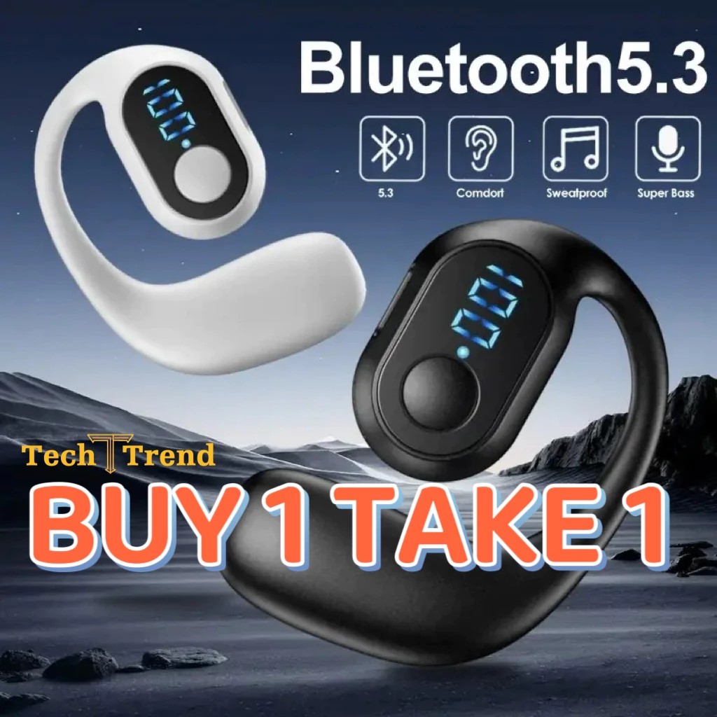 【Buy 1 Take 1】Single-ear Earbuds Bluetooth 5.3 Wireless Ear-hook ...