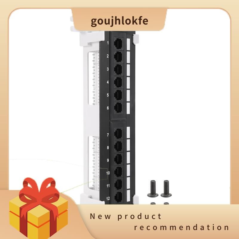 goujhlokfe Network Tool Kit 12 Port Cat6 Patch Panel Rj45 Networking ...