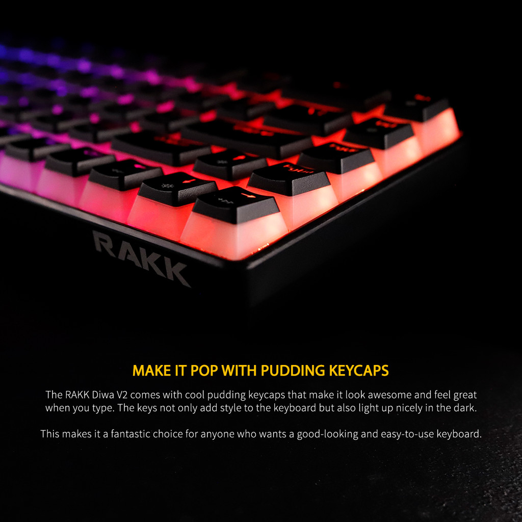 EasyPC| RAKK DIWA/ DIWA V2/Diwa V3 68 Keys Mechanical Gaming Keyboard ...