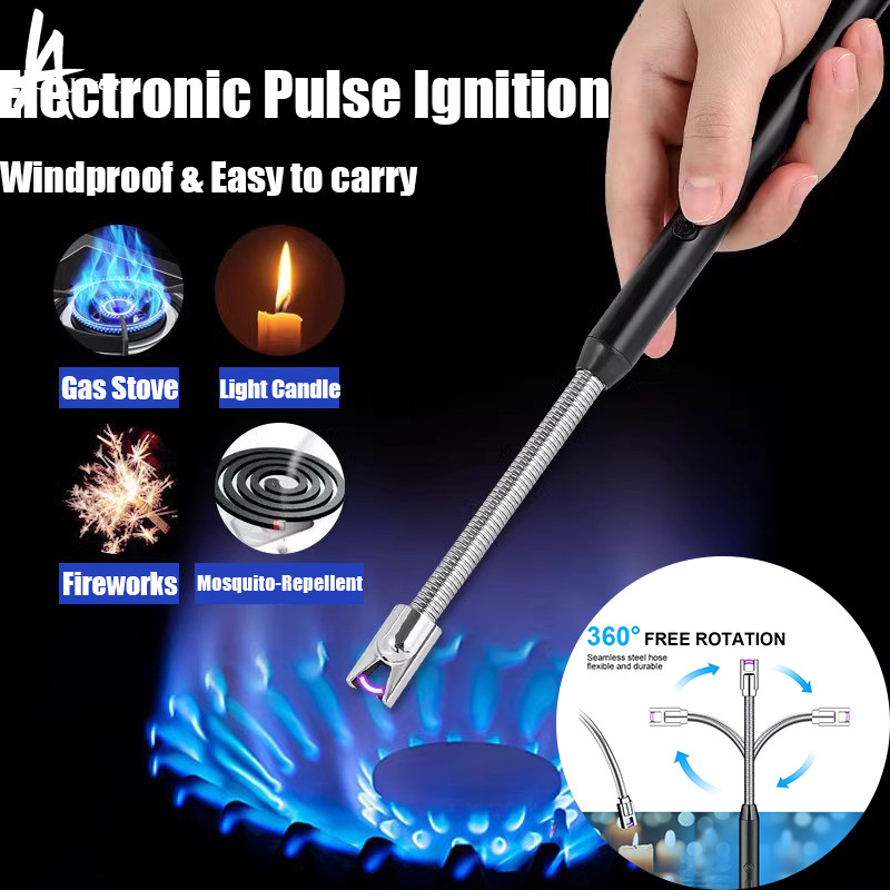 Igniter Rechargeable Electric Candle Lighter Arc Lighter Windproof ...