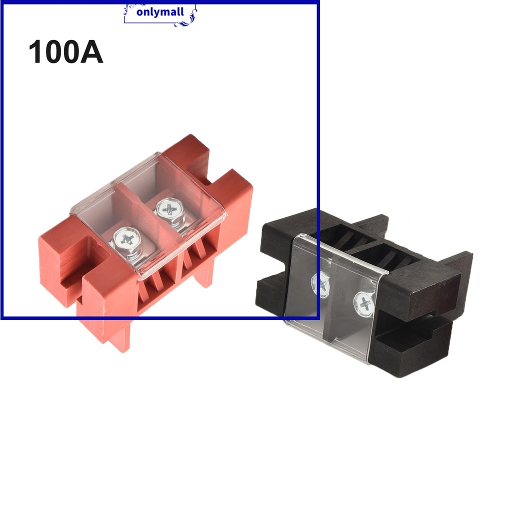 ⭐Ready Stock⭐ 2X100A Pure Copper High Current Terminal Block Energy ...