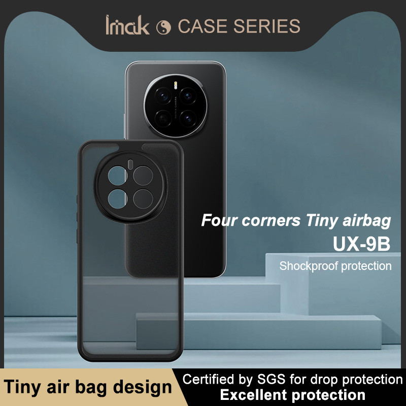 For Honor Magic7 5G Case IMAK UX-9B Hard Back + Soft Border Frame Cover for Honor Magic 7 Pro 5G ...