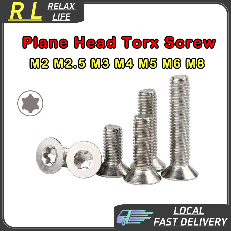 RL Torx Screw Plane Head Sus 304 Stainless Steel Star Socket Bolt Anti ...