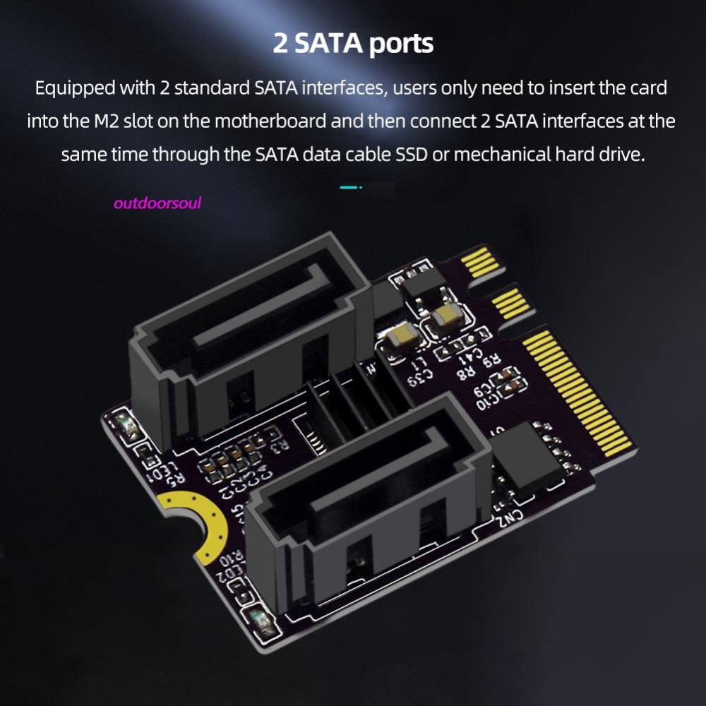 M2 To SATA3.0 Hard Disk Adapter Card KEY A + E WIFI M.2 To SATA ...