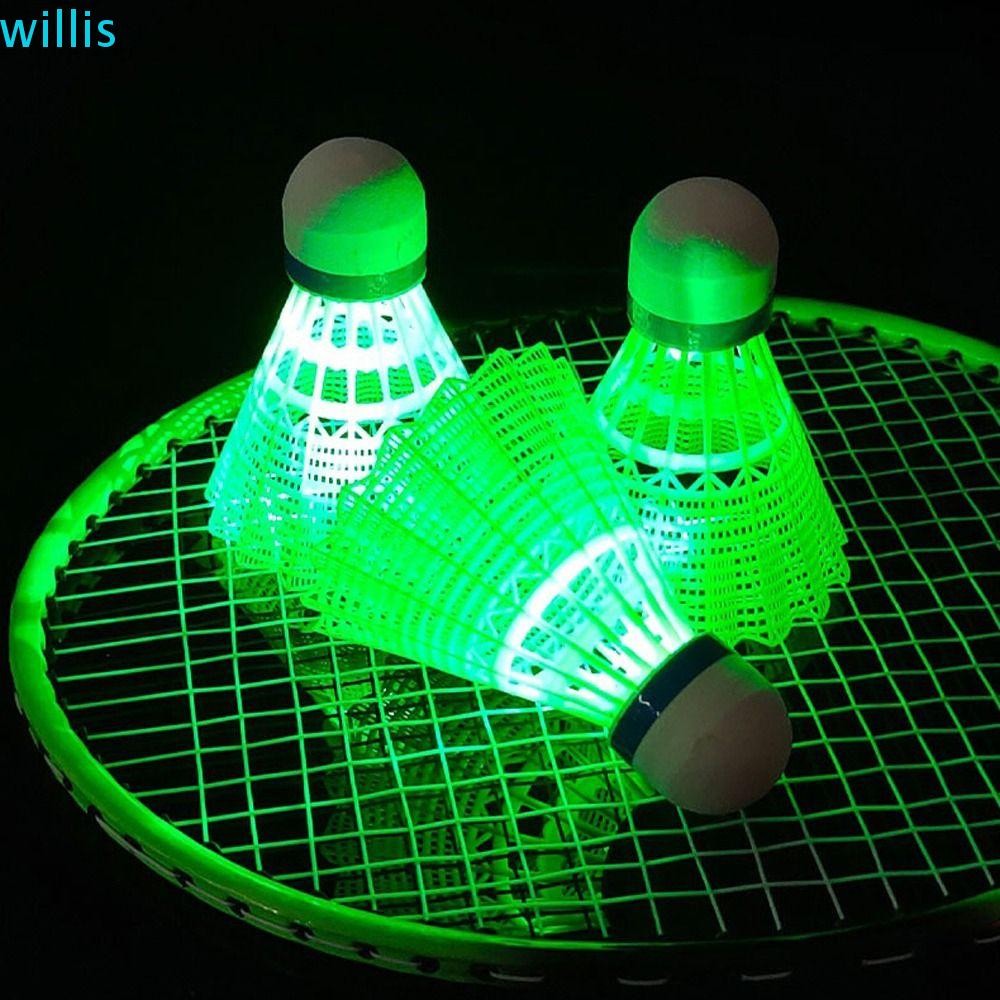 WILLIS LED Badminton, Light-up Glowing Luminous Badminton Balls, Racket ...