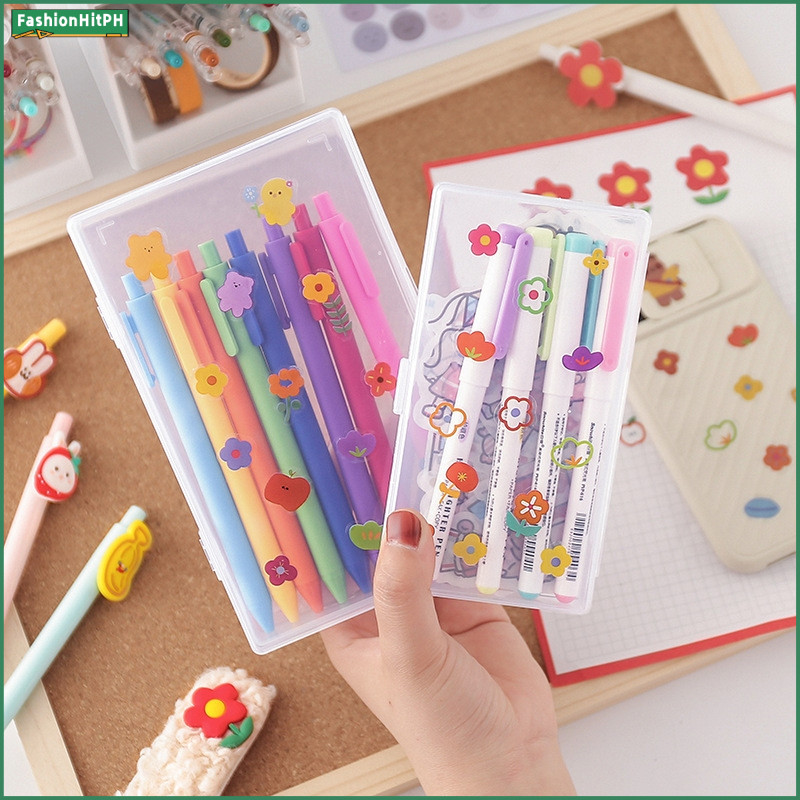 【⭐FH】Transparent Sticker Notes Mini Storage Box Desktop Classification ...