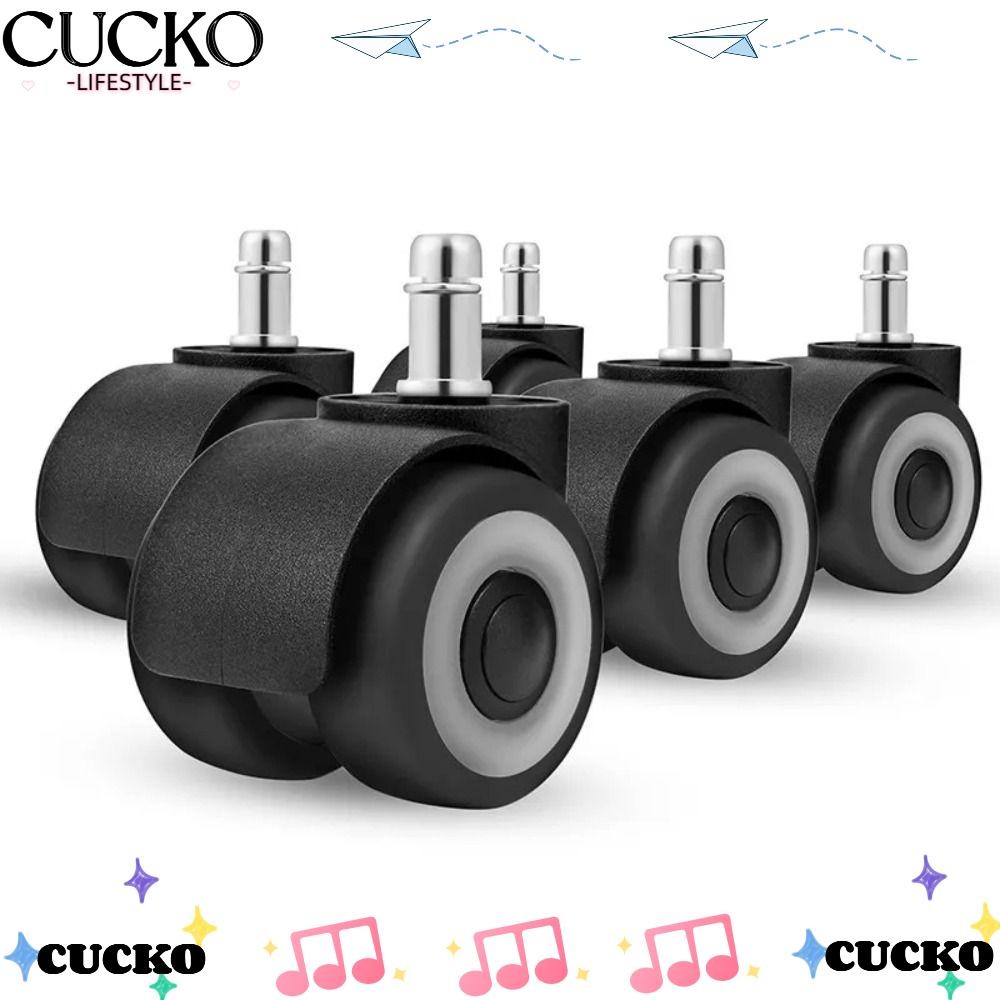 CUCKO Chair Wheels, Soft Rubber Replacement Mute Chair Wheel, 2 inches ...