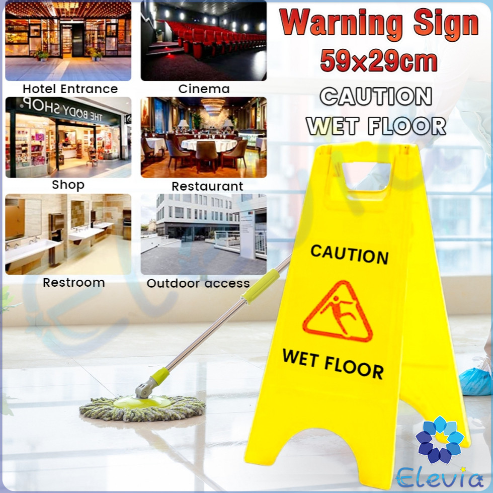 Elevia Foldable No Parking Signage Caution Wet Floor Signage Eye ...