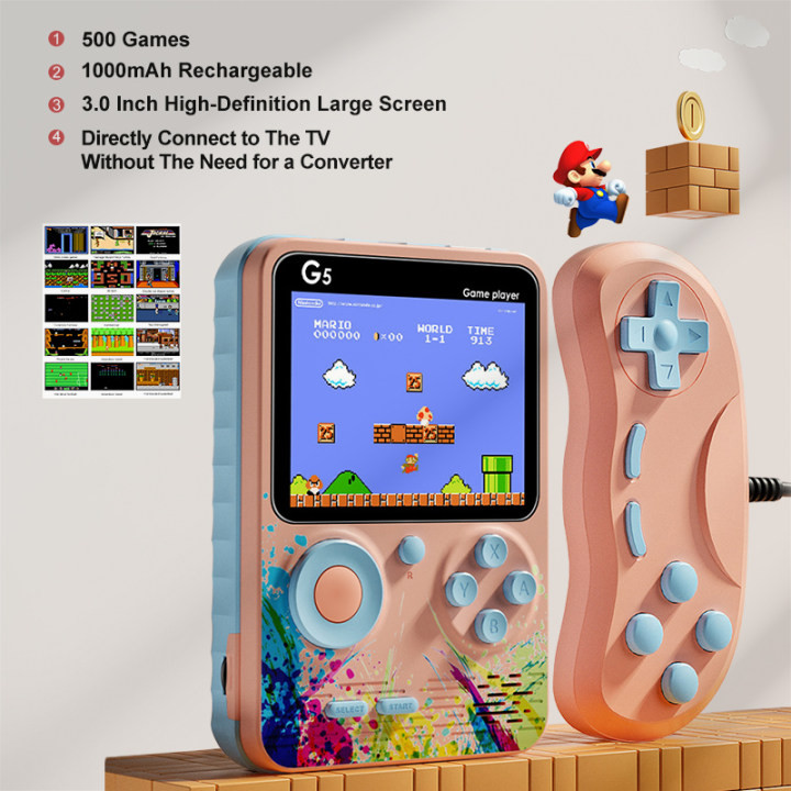Gameboy 3-Inch G5 HD Screen Game Console Built-in 500 Games Handheld ...
