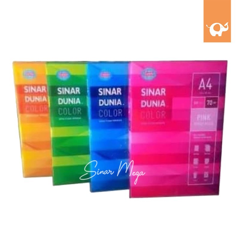 Sidu Sinar Dunia HVS A4 Paper 70 Gram Color (RIM) | Shopee Philippines