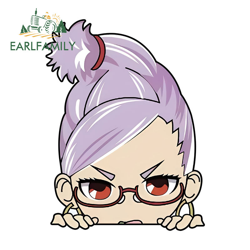EARLFAMILY 13cm Dandadan Anime Cute Peeker Car Stickers Personality ...