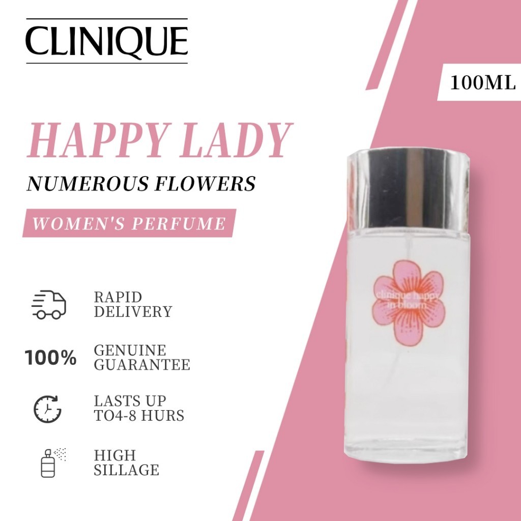 Woman Perfume Counter authentic perfumes 100ml Cliniqu Happy Bloom ...