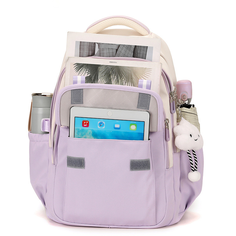 Schoolbag Girls Junior High School Students Large Capacity High School ...
