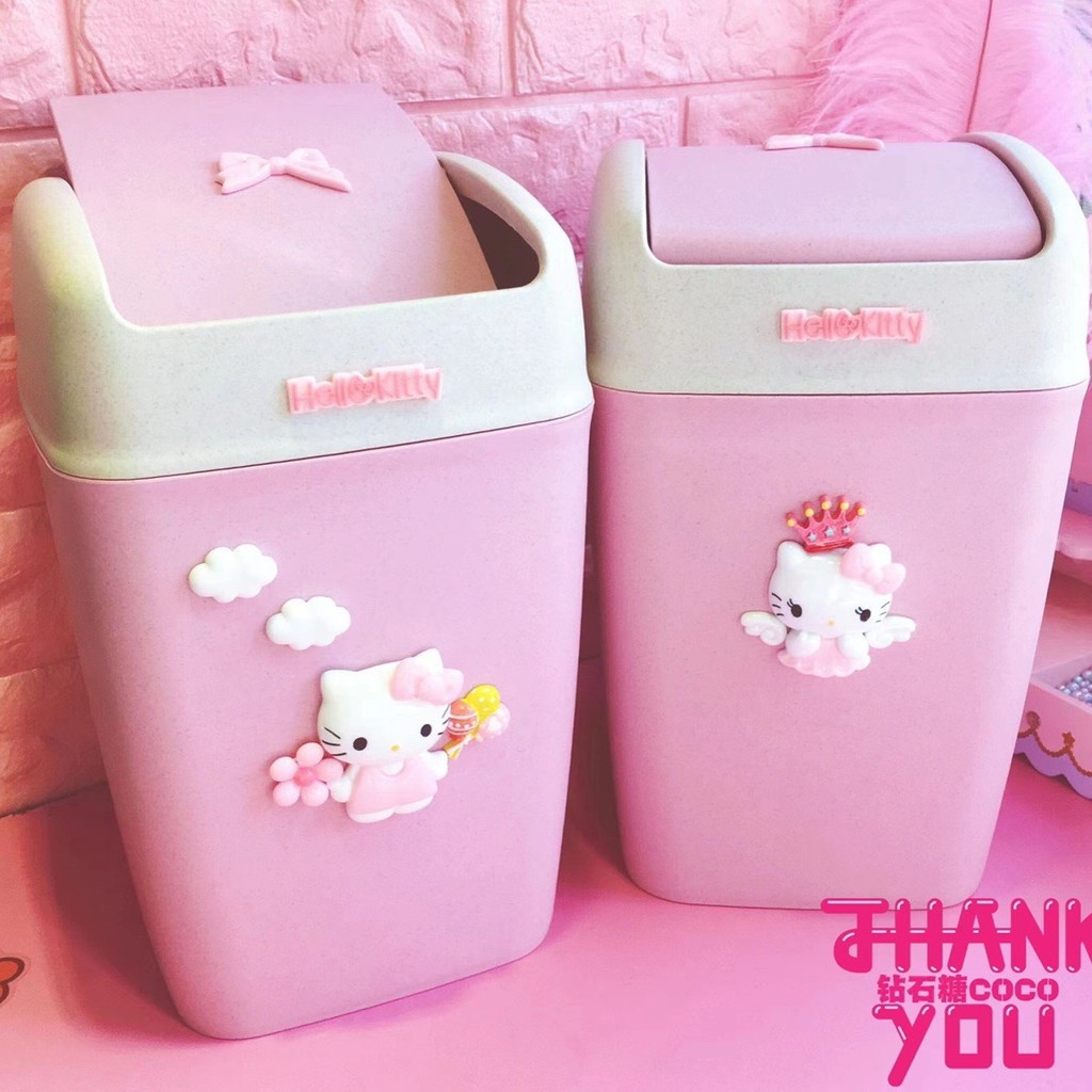 Spot goods Cute trash can Garbage bin bedroom Garbage bin kitchen Small ...