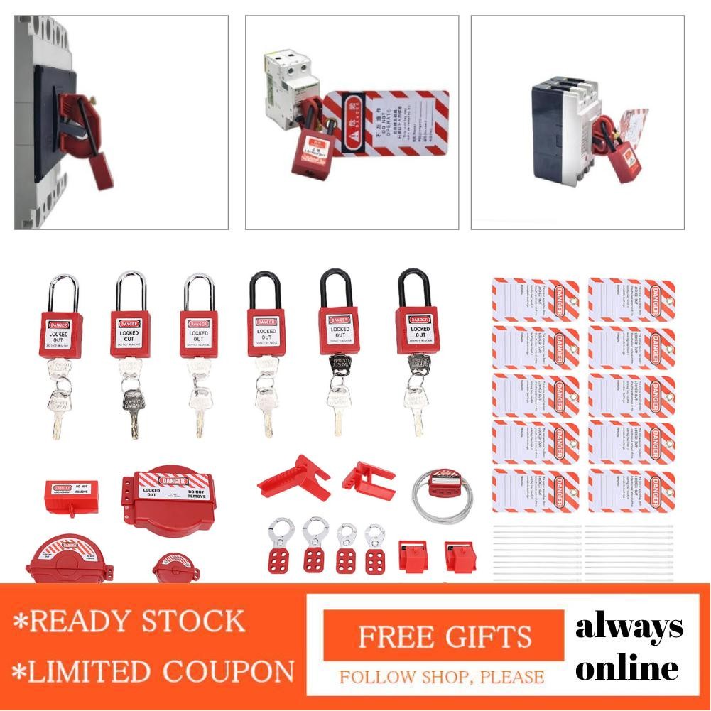 Alwaysonline Lockout Tagout Kit Electrical Loto Safety Padlocks Clamp ...