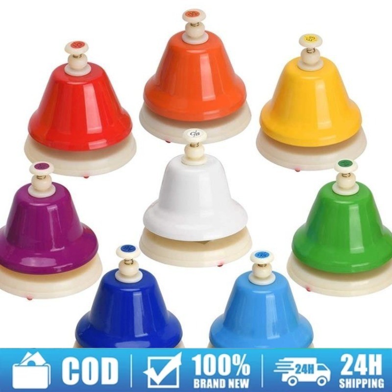 [Local Shipment] 8-tone bell 8-tone bell Children's toys parent-child ...