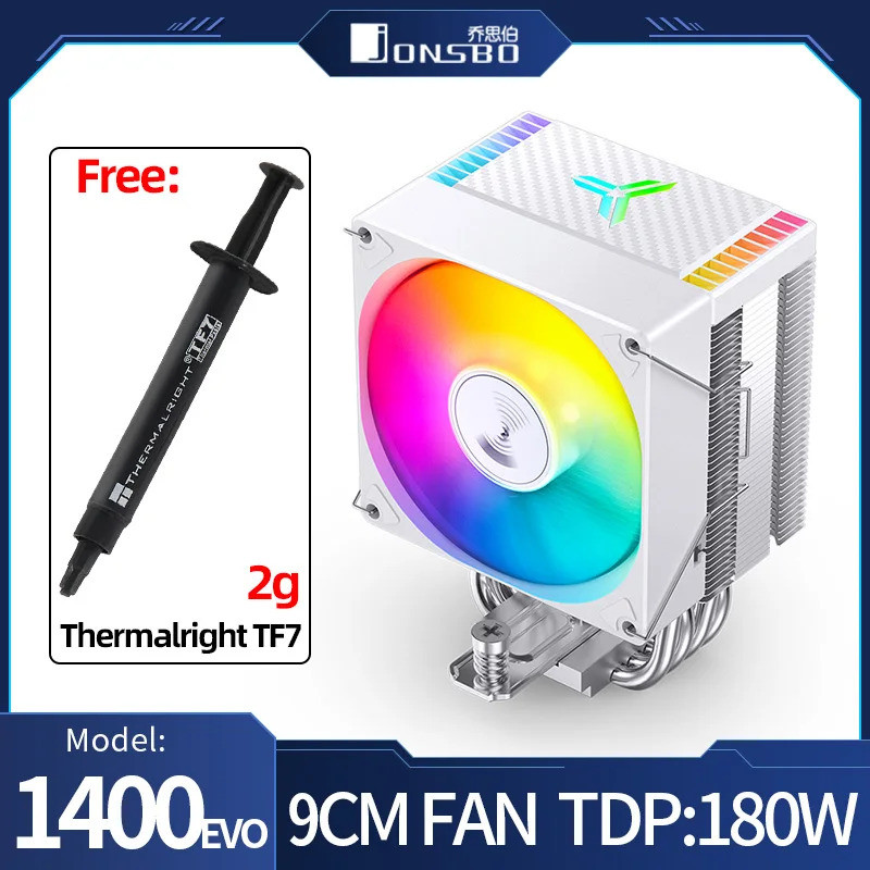 JONSBO CR-1400EVO 4 Heat Pipe ARGB PWM TDP 180W CPU Air Cooler for ...