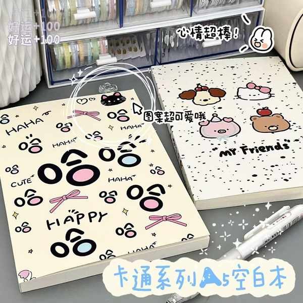 writing notebook notebook for grade 6 Simple Cartoon Series A5 Blank ...