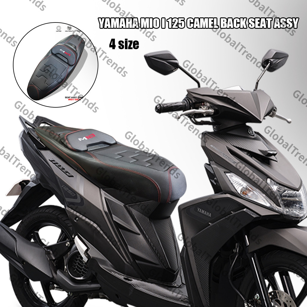 YAMAHA MIO I 125 CAMEL BACK SEAT ASSY EMBROID LOGO CARBON DELUXE DESIGN ...