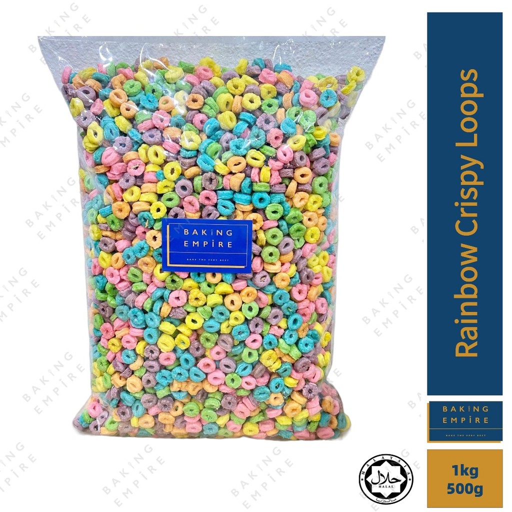 Rainbow Crispy Loops/Fruity Crispy Loops 1kg/500g | Shopee Philippines