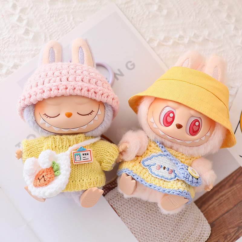 LABUBU Sitting Party Baby Clothes LABUBU Macaron 2nd Generation Sitting ...