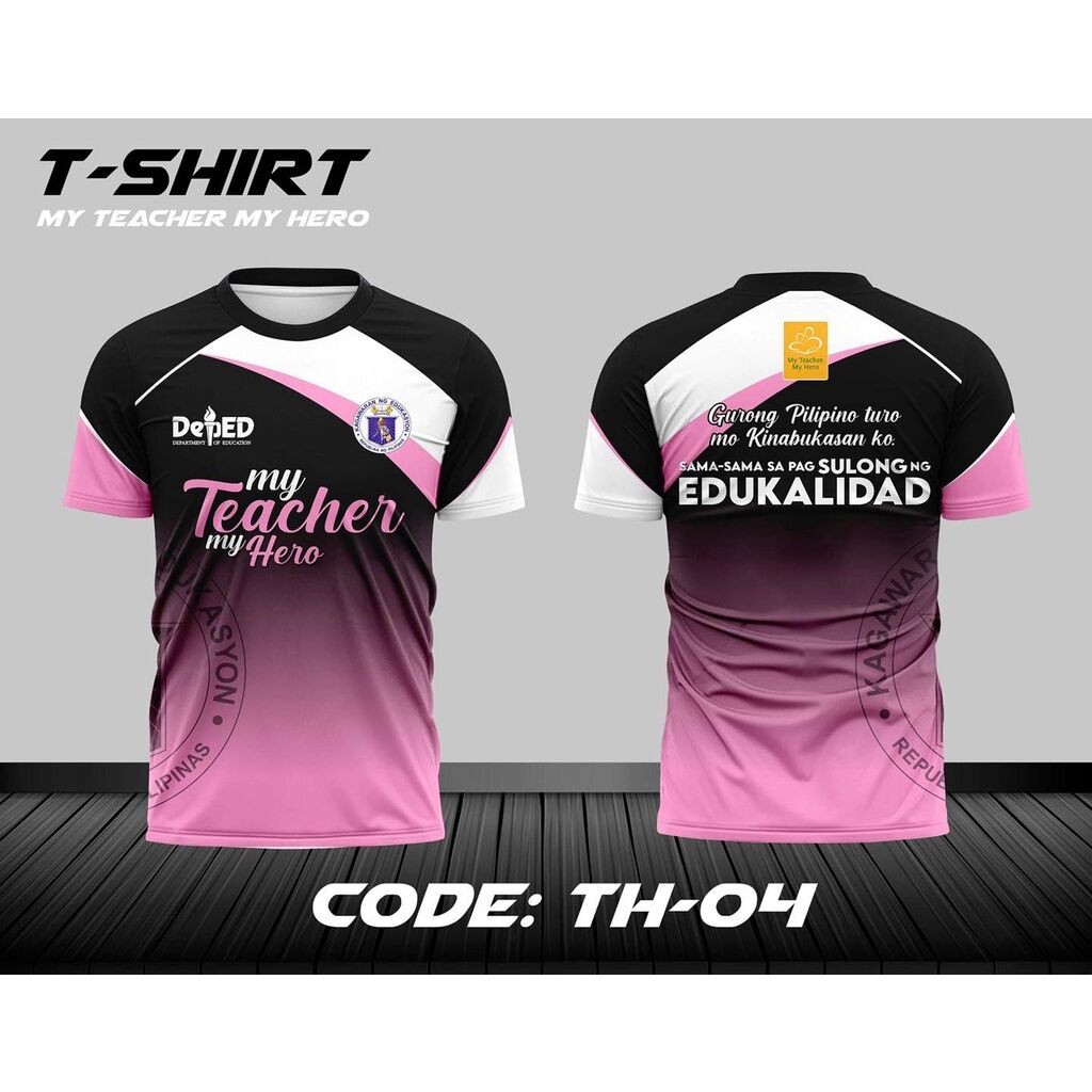 DEPED T-shirt Matatag Teacher Uniform Blouse Women 2024 Education Crop ...