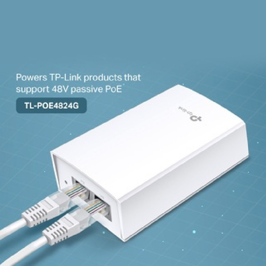 TP-LINK 48V and 24V Passive Ethernet PoE Adapter TL-POE4824G / TL ...
